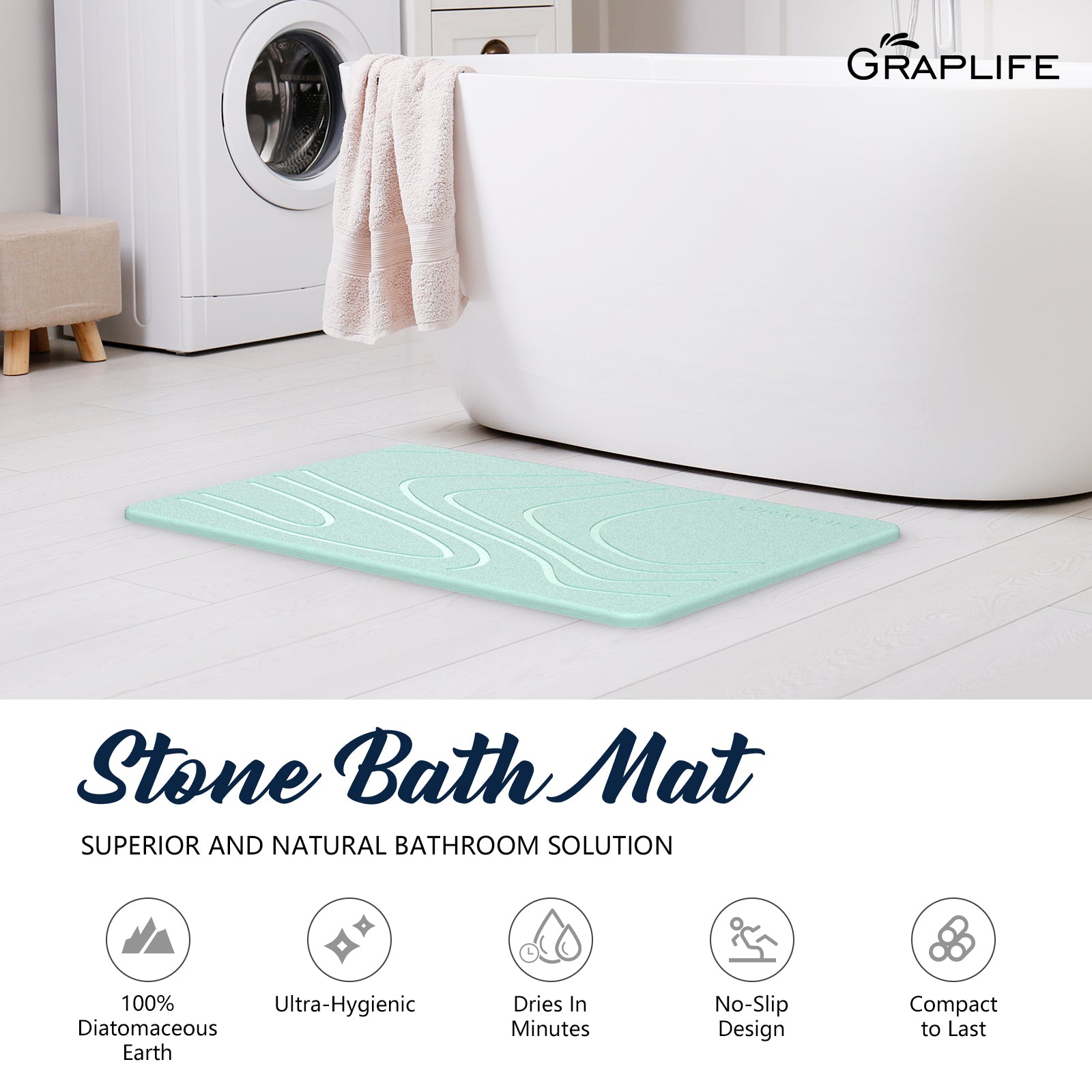 Benefits and Advantages of Diatomaceous Earth Mats: The Graplife Stone